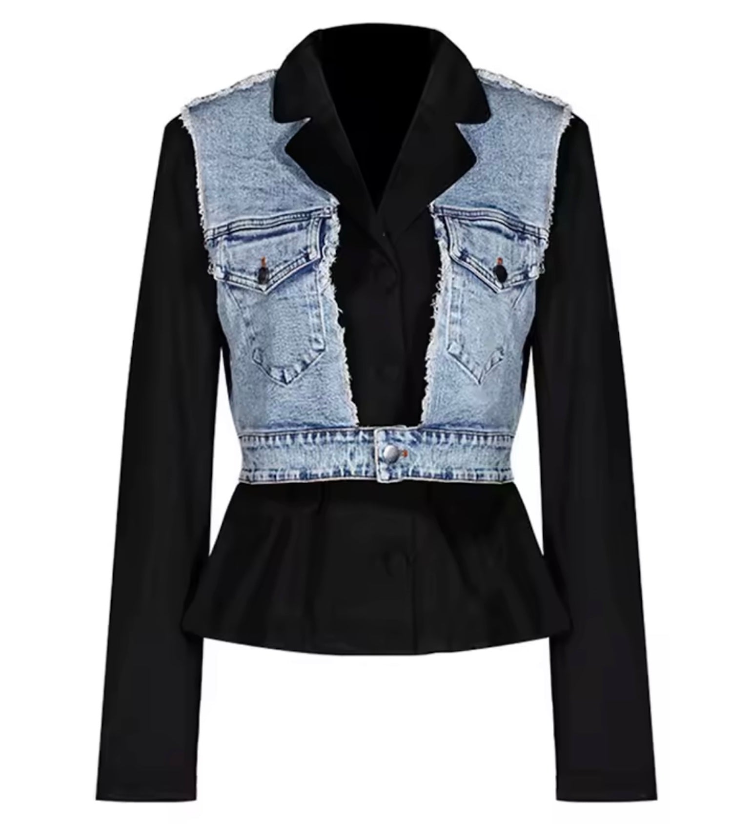 Denim Hybrid Tailored Jacket | Madonna & Co