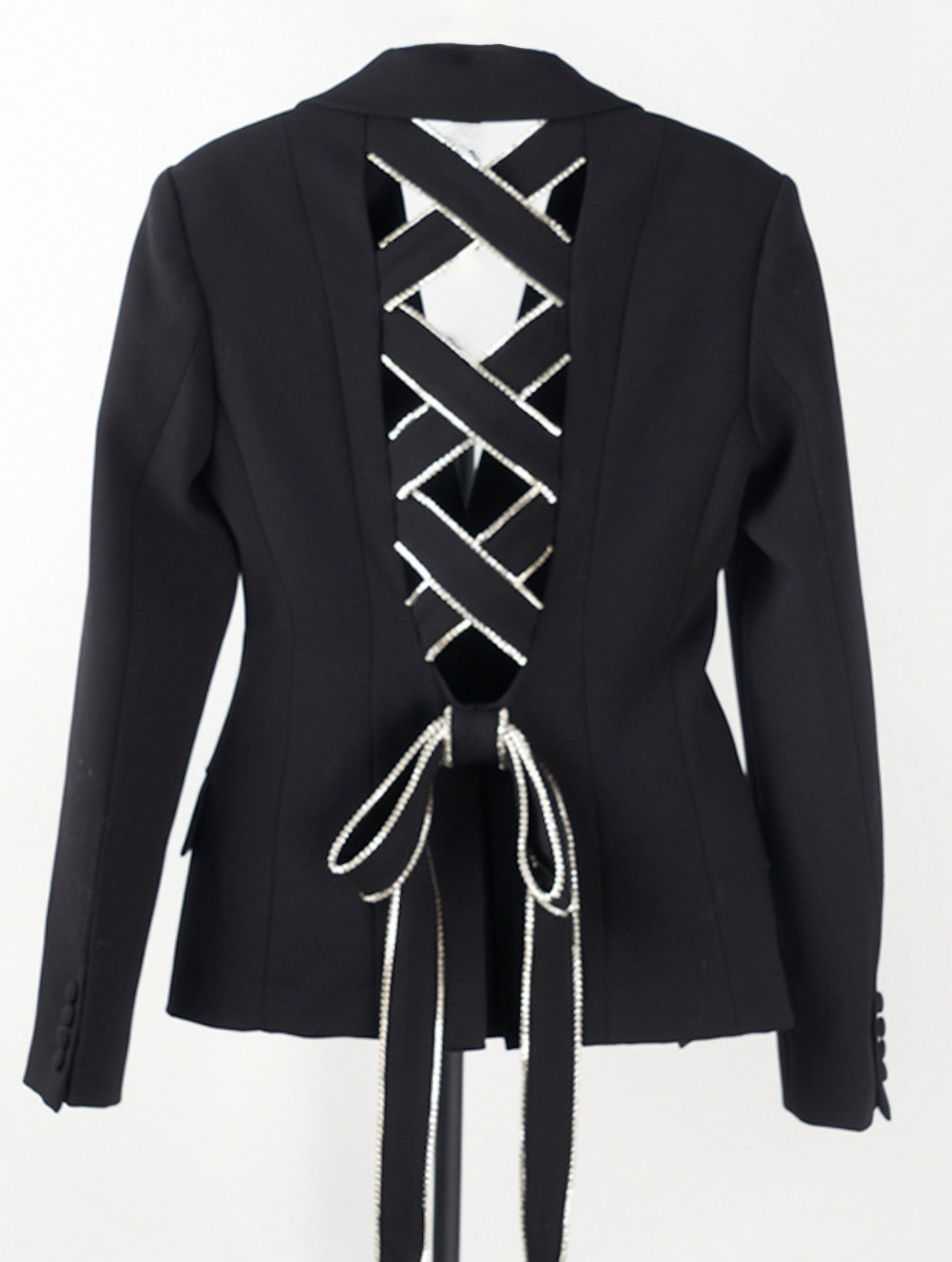 Open Tie-Back Chic Blazer | Madonna & Co